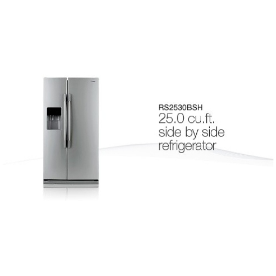 RS2530BSH Samsung Custom Panel Ready Side by Side Refrigerator Canada ...