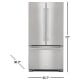 KRFC302ESS KitchenAid 36" French Door Refrigerator Canada - Sale! Best ...