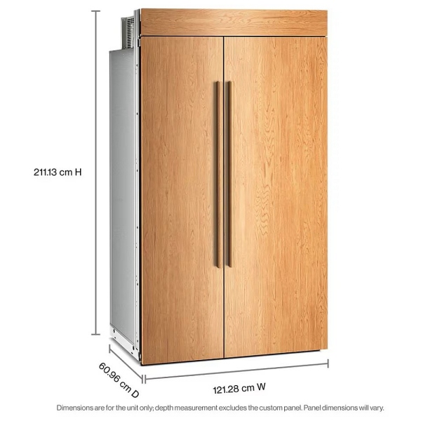 KBSN748TPA KitchenAid Built In Refrigerator 48 inch Custom Panel Ready ...
