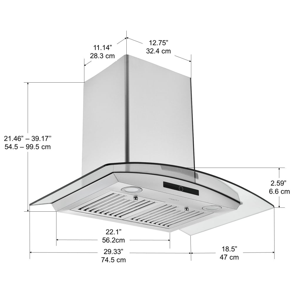 AN-1124 Ancona Range Hood Canada - Best Price
